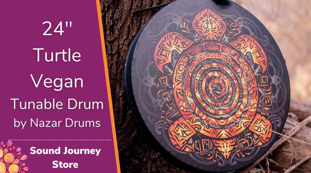 24" Turtle Vegan Tunable Hand Drum – The Sound Journey Store - Canada's ...