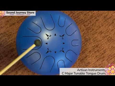 Artisan Instruments Tongue Drum Blue 10 Note C Major – The Sound ...